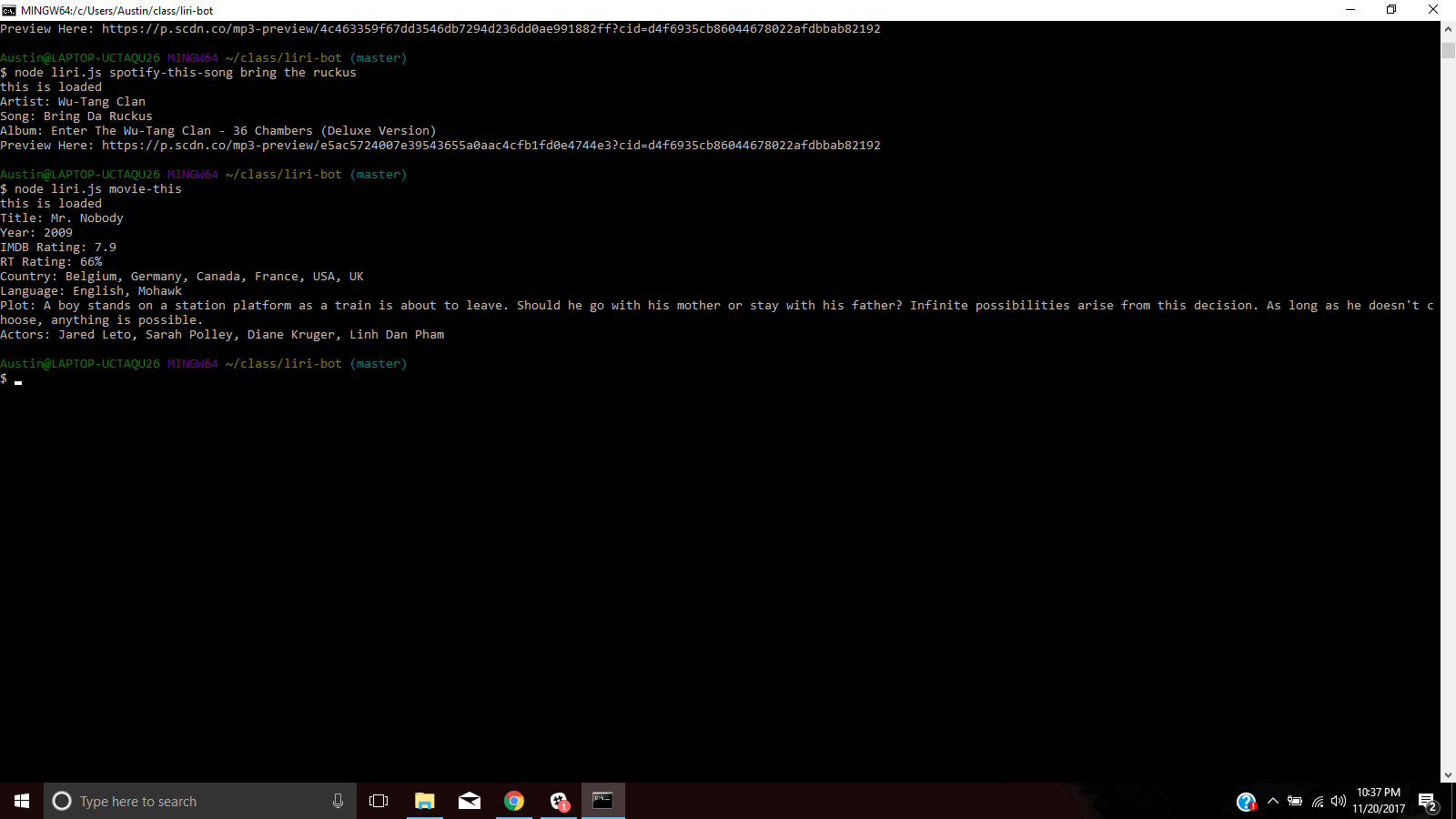 GitHub - Austinparisi42/liri-bot