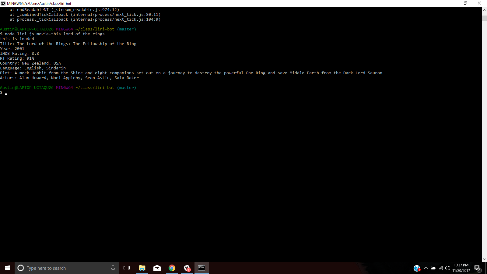 GitHub - Austinparisi42/liri-bot
