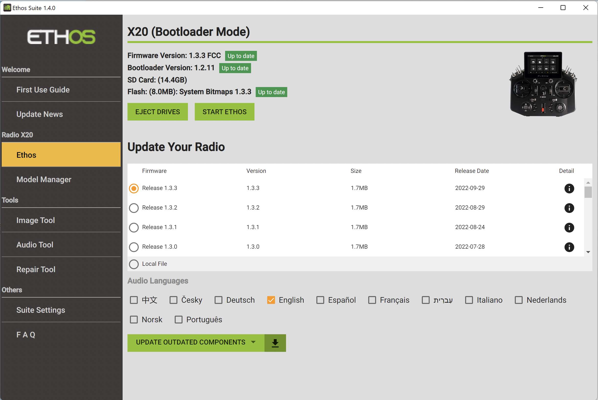 Two buttons labelled Ethos in Suite · Issue #1978 · FrSkyRC/ETHOS-Feedback-Community · GitHub
