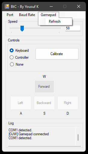 GitHub - ykabbani/BtController: Windows app for controlling a bluetooth ...