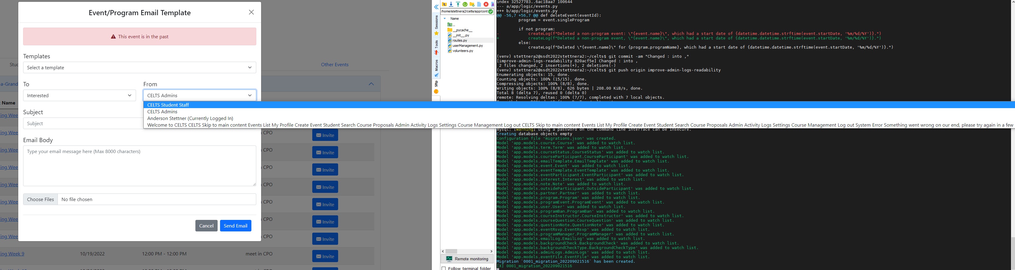 Fix email handler "From" choices · Issue #726 · BCStudentSoftwareDevTeam/celts · GitHub