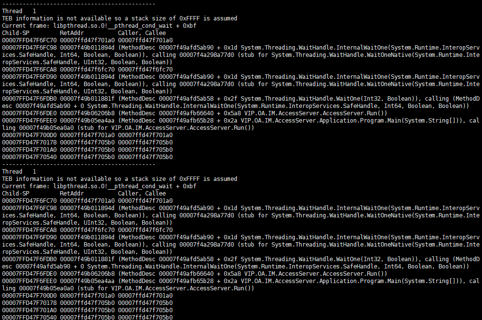 Thounds of threads call System.Threading.WaitHandle.WaitOne · Issue ...