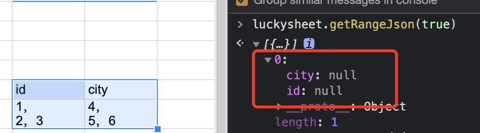 [BUG]单元格存在换行符号时luckysheet.getRangeJson(true)拿到的数据为null · Issue #609 · dream-num/Luckysheet · GitHub
