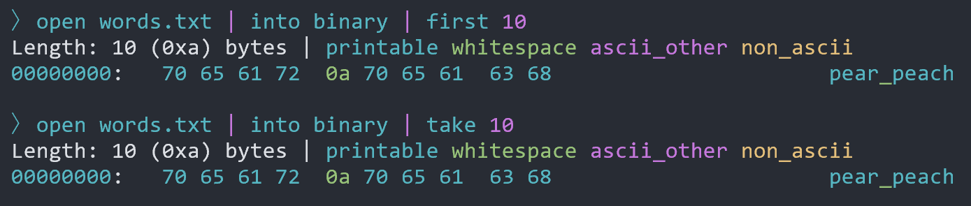 Proper Binary Support For Several Commands Once Hex Viewer Is In Place · Issue 4284 · Nushell