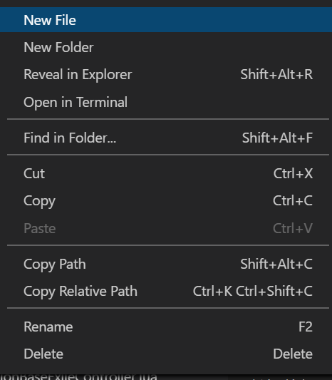 NewFile NewFolder CopyFile PastFile does't work · Issue #70185 · microsoft/vscode · GitHub