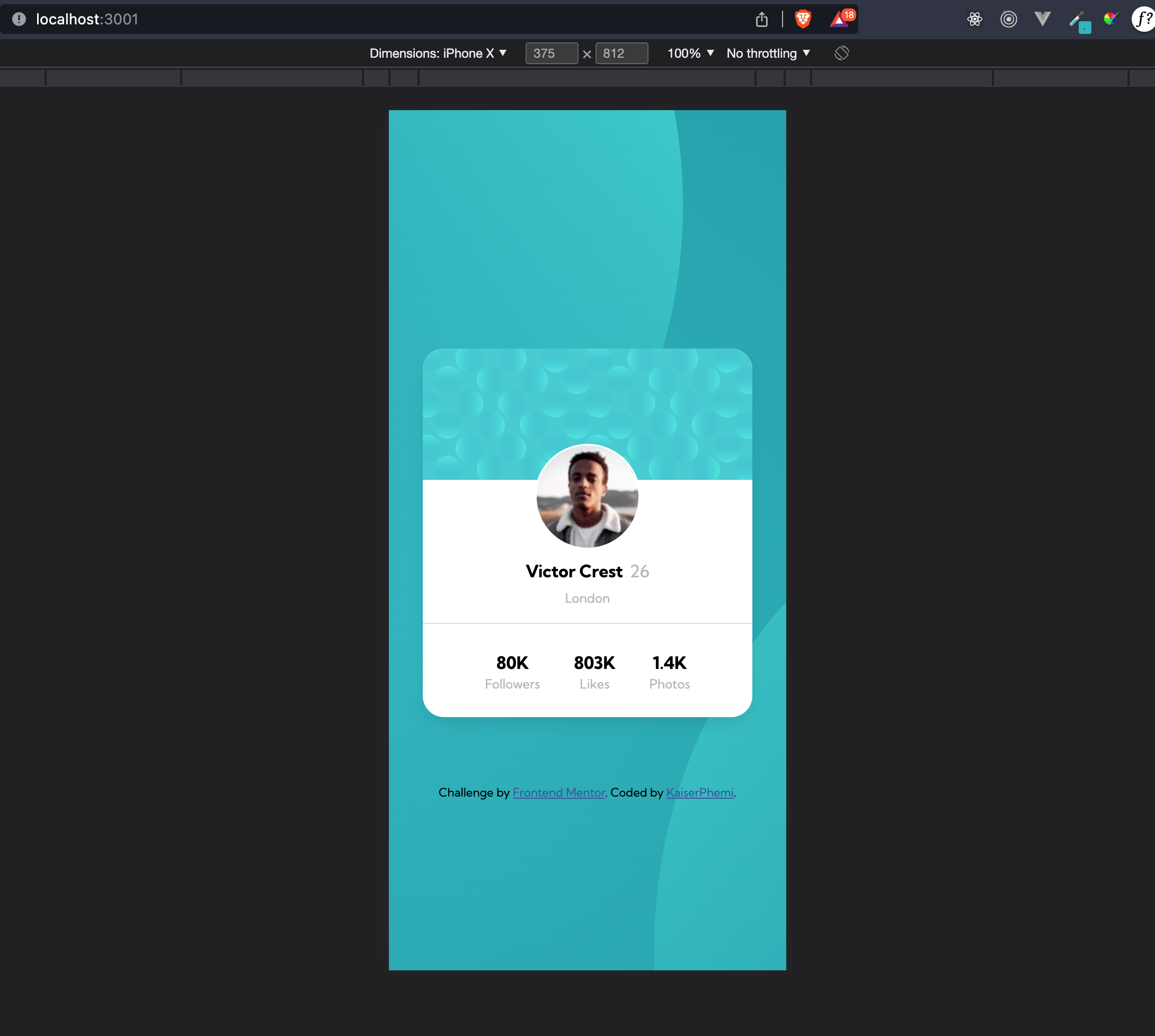 GitHub - KaiserPhemi/profile-card