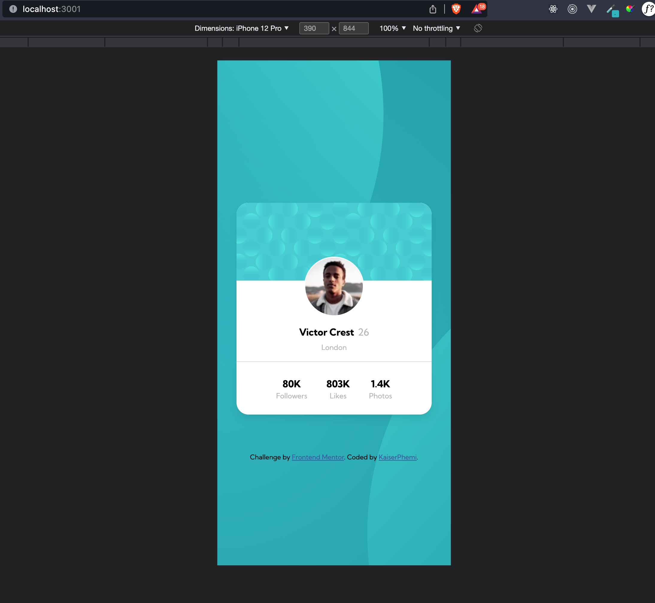 GitHub - KaiserPhemi/profile-card