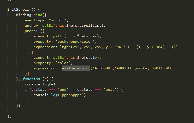 在uniapp中使用weex-bindingx，color属性绑定evaluateColor api改变不了颜色 · Issue #84 · alibaba/bindingx · GitHub