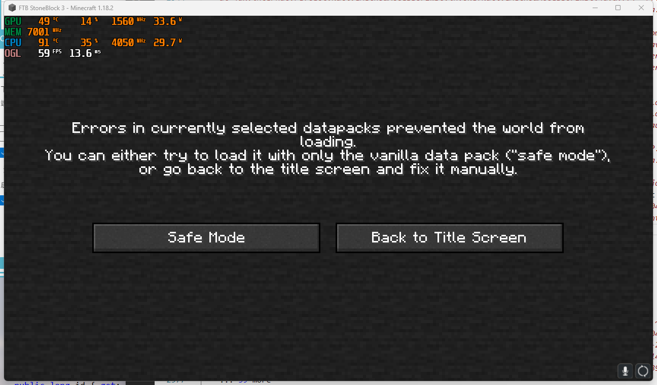 `Failed to load datapacks, can't proceed with server load` · Issue #2796 · FTBTeam/FTB-Modpack ...