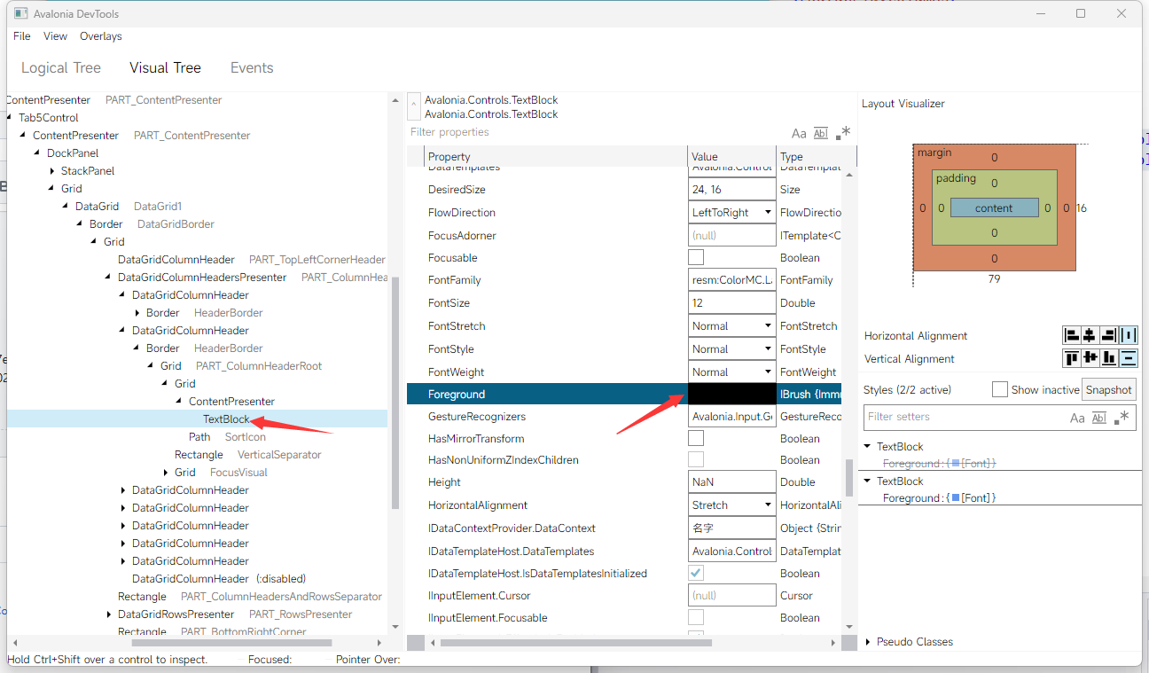 How to set `TextBlock.Foreground` in `DataGridColumnHeader` · AvaloniaUI Avalonia · Discussion ...