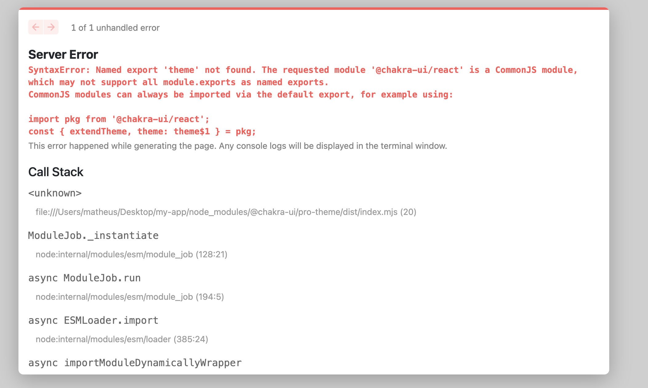 ProTheme error - Named export 'theme' not found. · Issue #6436 · chakra-ui/chakra-ui · GitHub