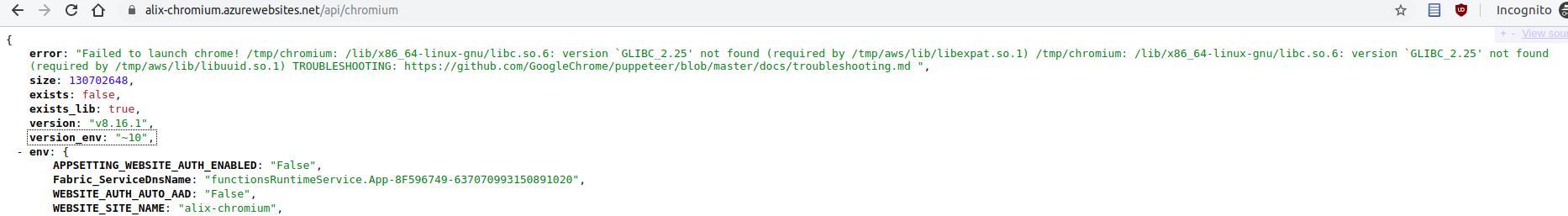 Running On Azure Functions · Issue 62 · Alixaxel Chrome Aws Lambda · Github
