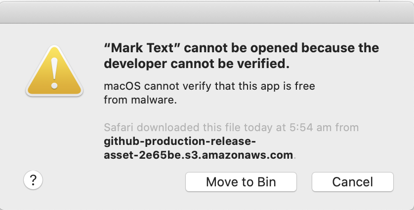 macOS Malware Alert · Issue #1991 · marktext/marktext · GitHub