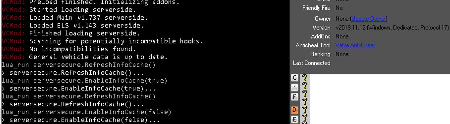 EnableInfoCache shows server as not VAC enabled · Issue #41 · danielga/gmsv_serversecure · GitHub