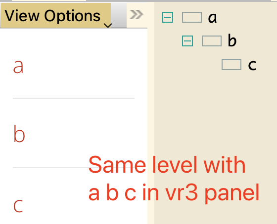 Is there a plan to change levels shown in vr3 panel? · Issue #3274 · leo-editor/leo-editor · GitHub