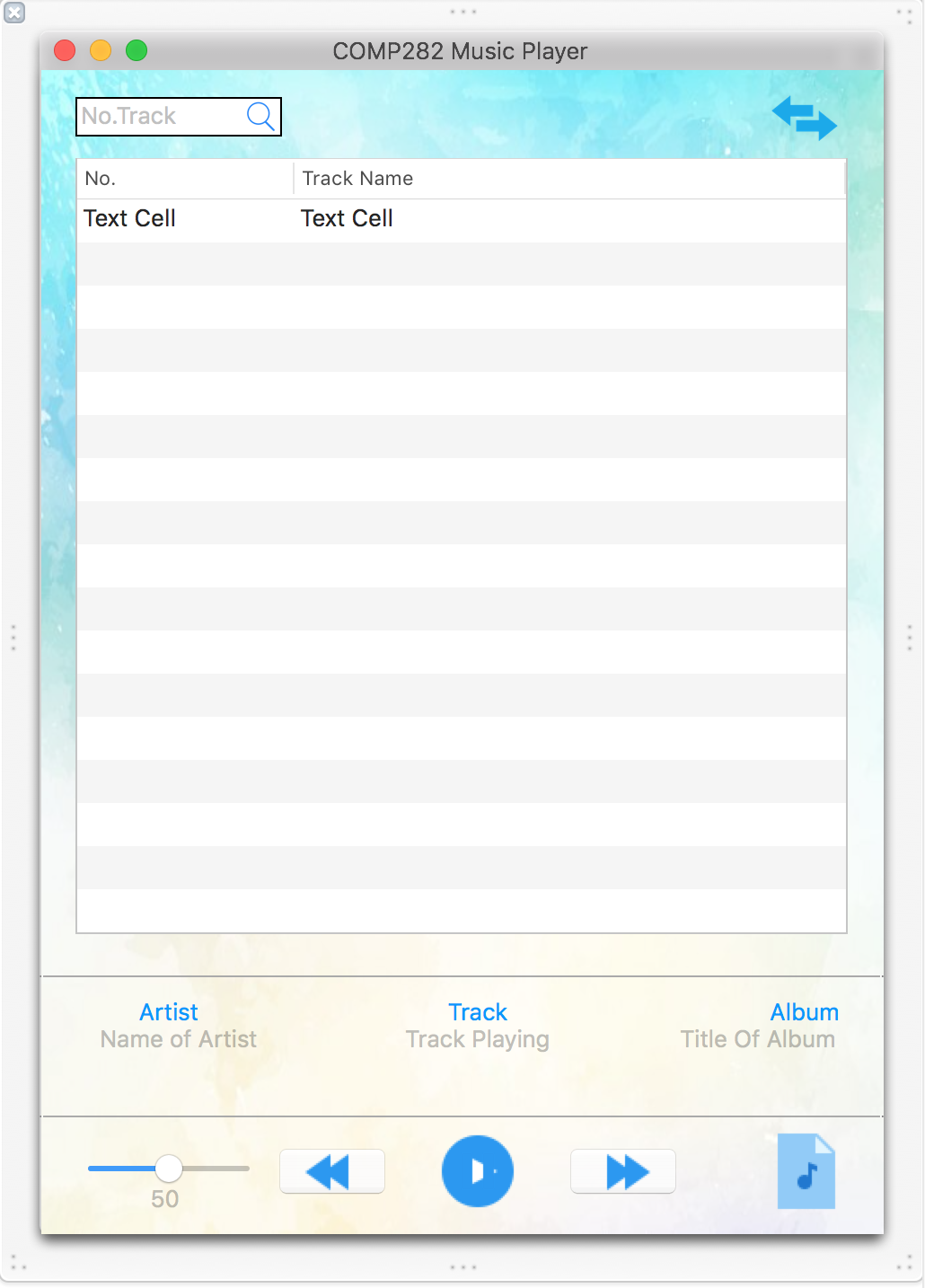 Github Jinwei14music Player Formac Objectivec Create A Graphical User Interface Program For