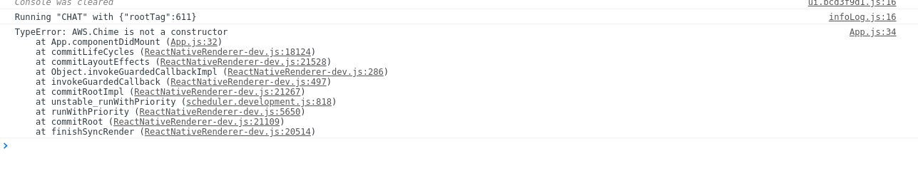 Confirguration issue with react native@0.62 · Issue #318 · aws/amazon-chime-sdk-js · GitHub