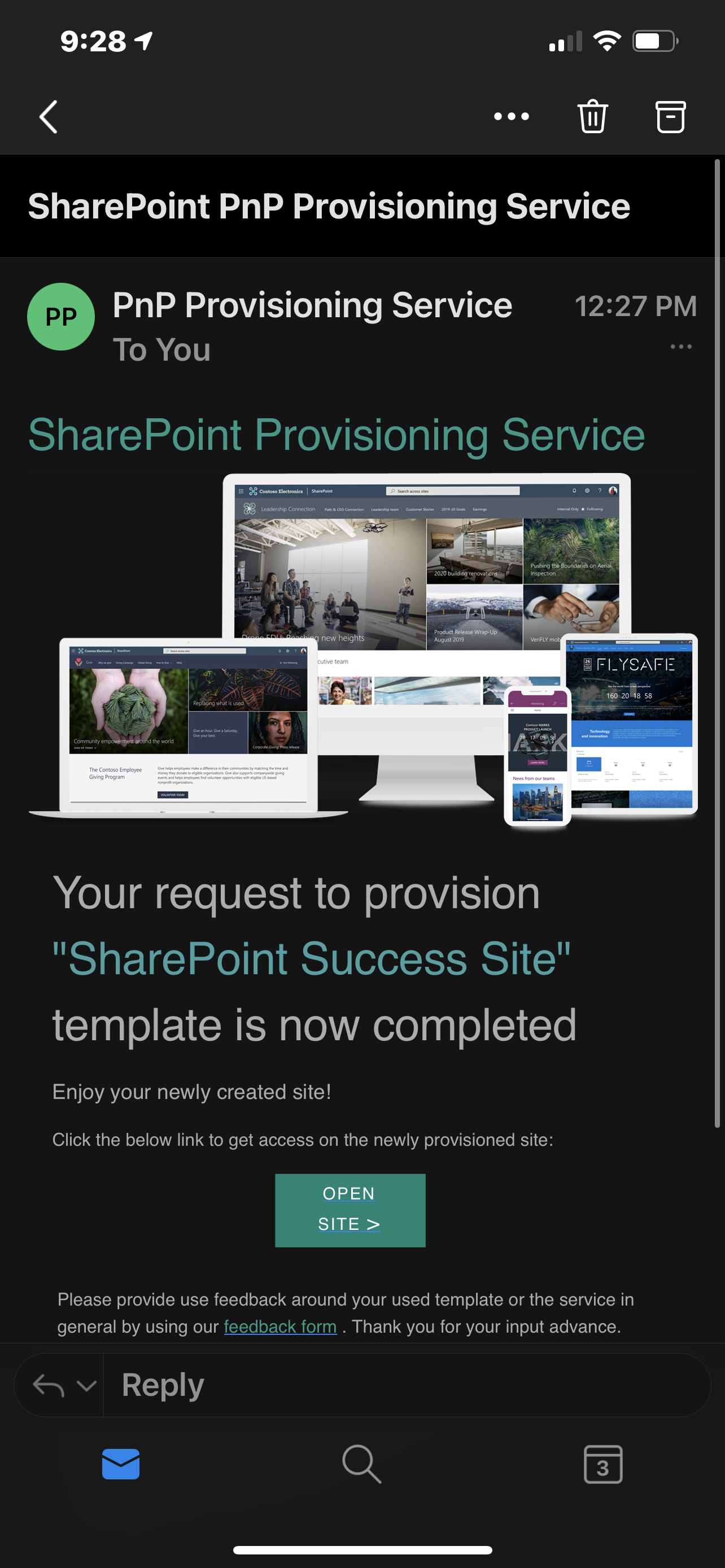 Your request to provision “Human resources hub” template failed! Correlation ID: 1c8eae7b-699d ...
