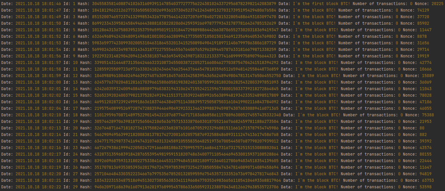 GitHub - JonkiPro/blockchain-demo-console: Blockchain network operation simulation.