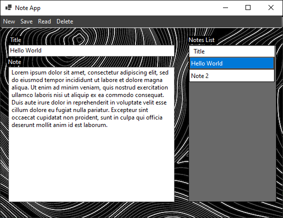 GitHub - chaydotgit/Note-App: Little note app to get used to c#