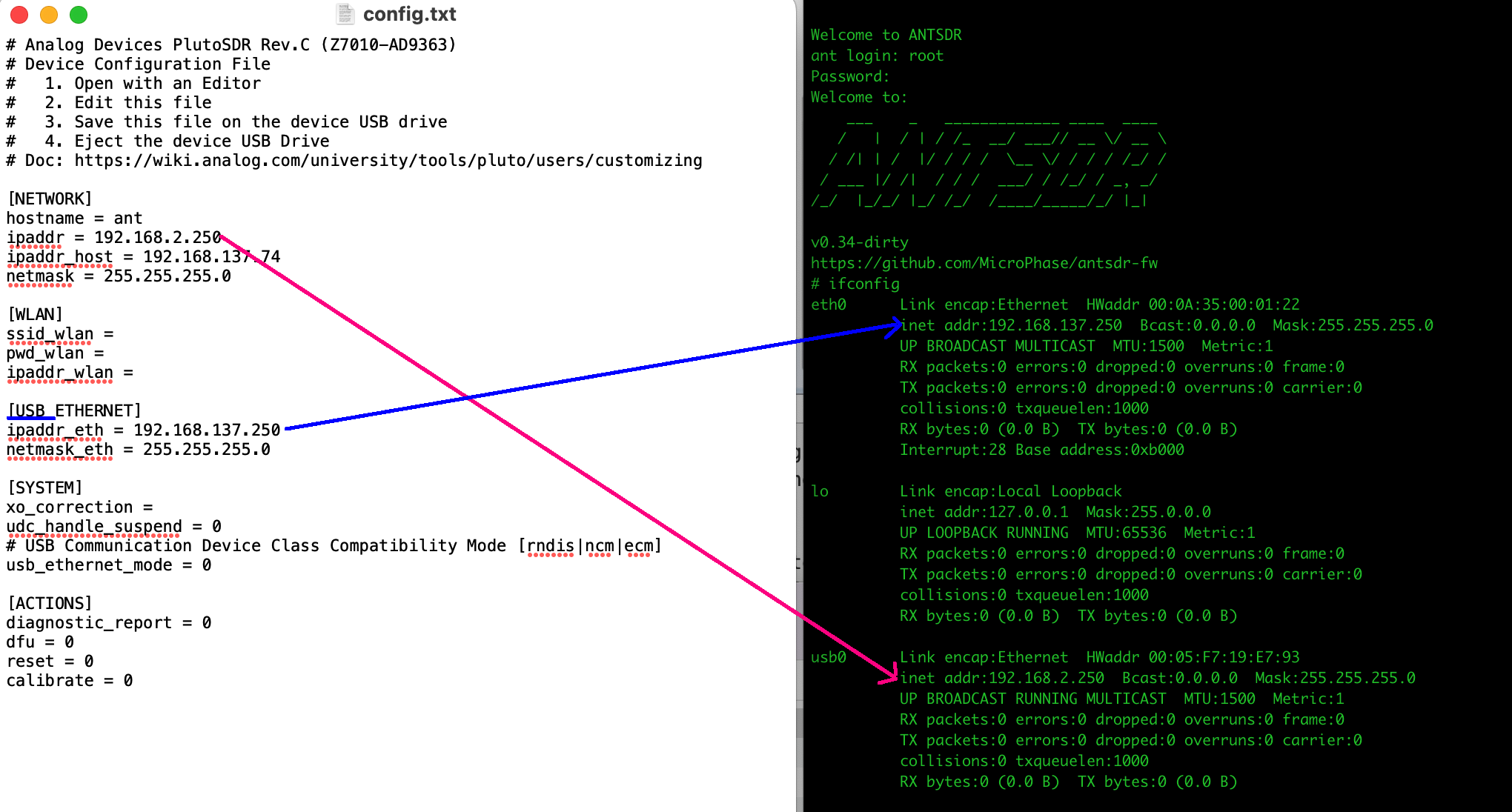 Network configuration · Issue #9 · MicroPhase/antsdr-fw-patch · GitHub