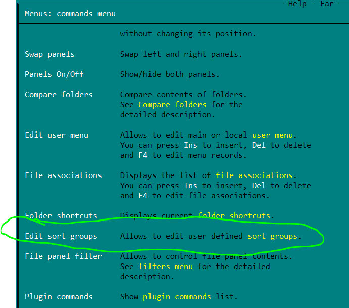 Help file - topic "SortGroups" · Issue #461 · FarGroup/FarManager · GitHub