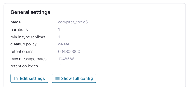 NewTopic config not working · Issue #1363 · confluentinc/confluent-kafka-python · GitHub