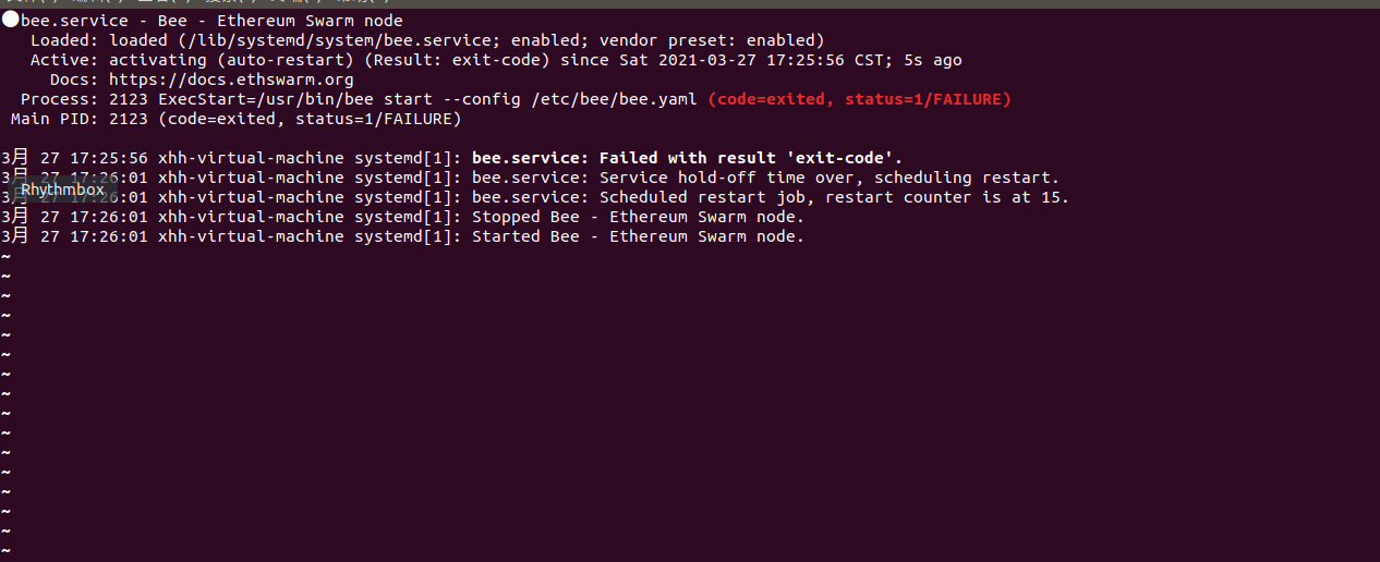 Unable to start bee · Issue #1505 · ethersphere/bee · GitHub