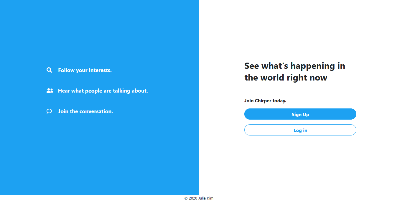 GitHub - julia-kim/chirper: spring boot replica of a popular micro-blogging social network