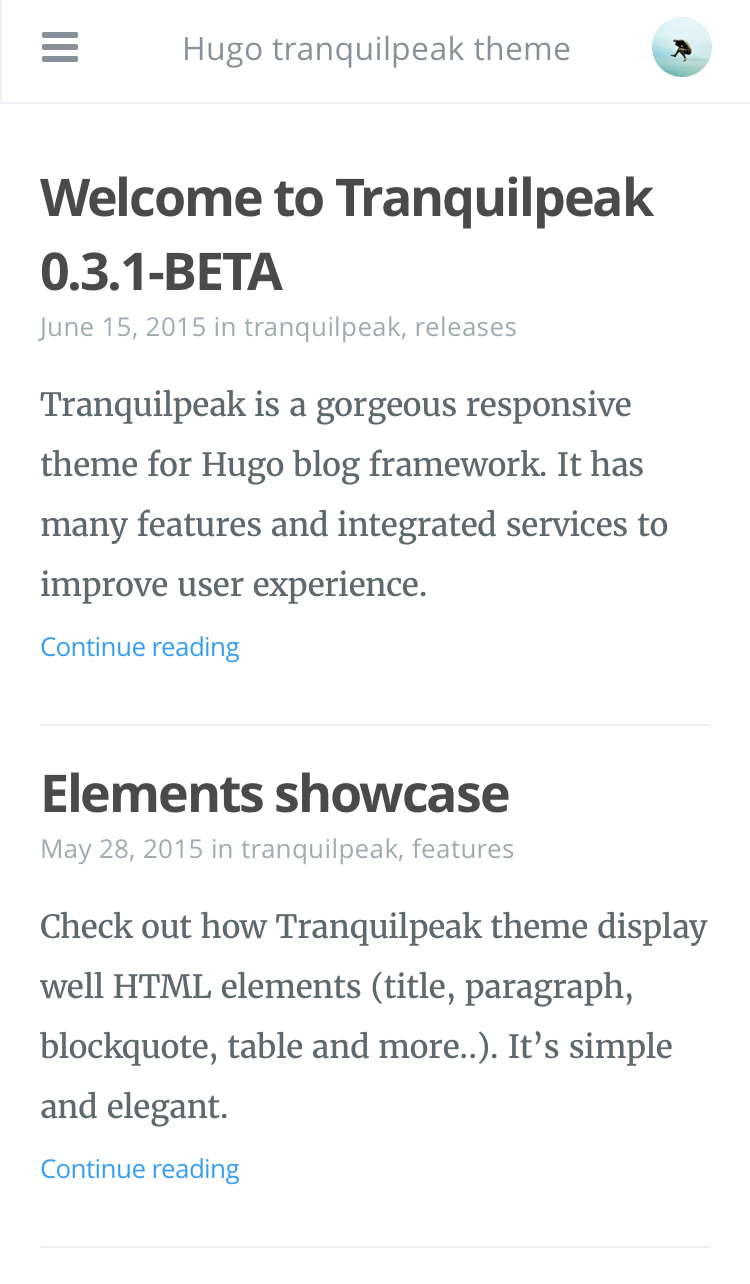 Add my blog into the showcase · Issue #187 · kakawait/hugo-tranquilpeak-theme · GitHub