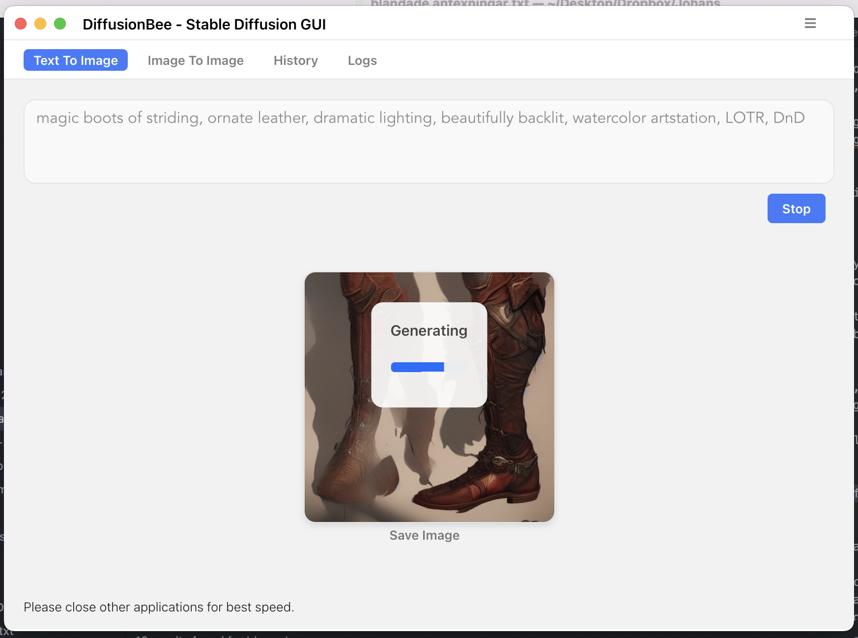 Put "generating" progress bar where next image will be placed · Issue #129 · divamgupta ...
