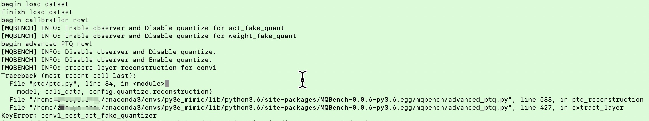 PTQ KeyError · Issue #92 · ModelTC/MQBench · GitHub