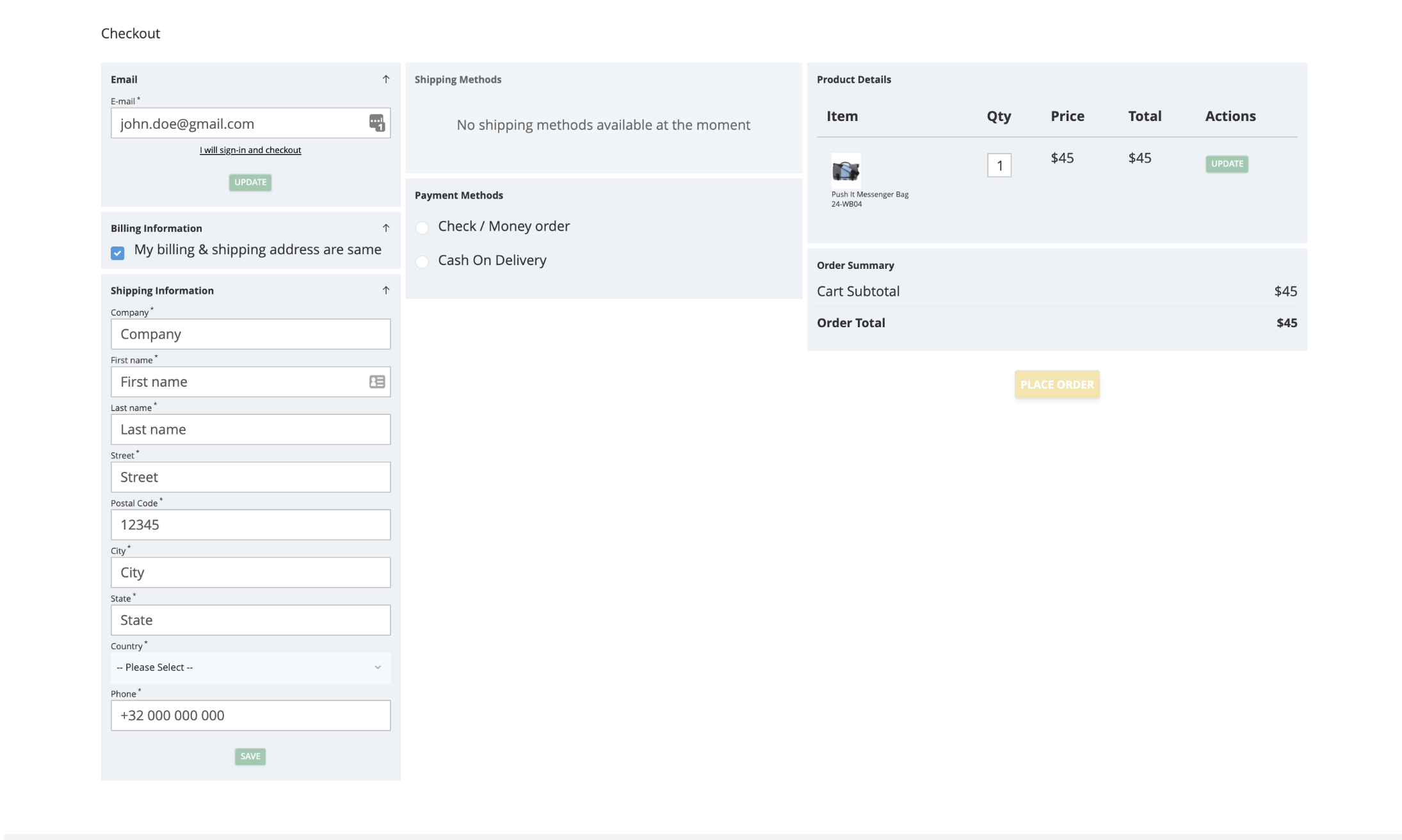 Input Fields On Checkout Page Have Quite Heavy Font Weight And Dark Font Color For Placeholders 3756