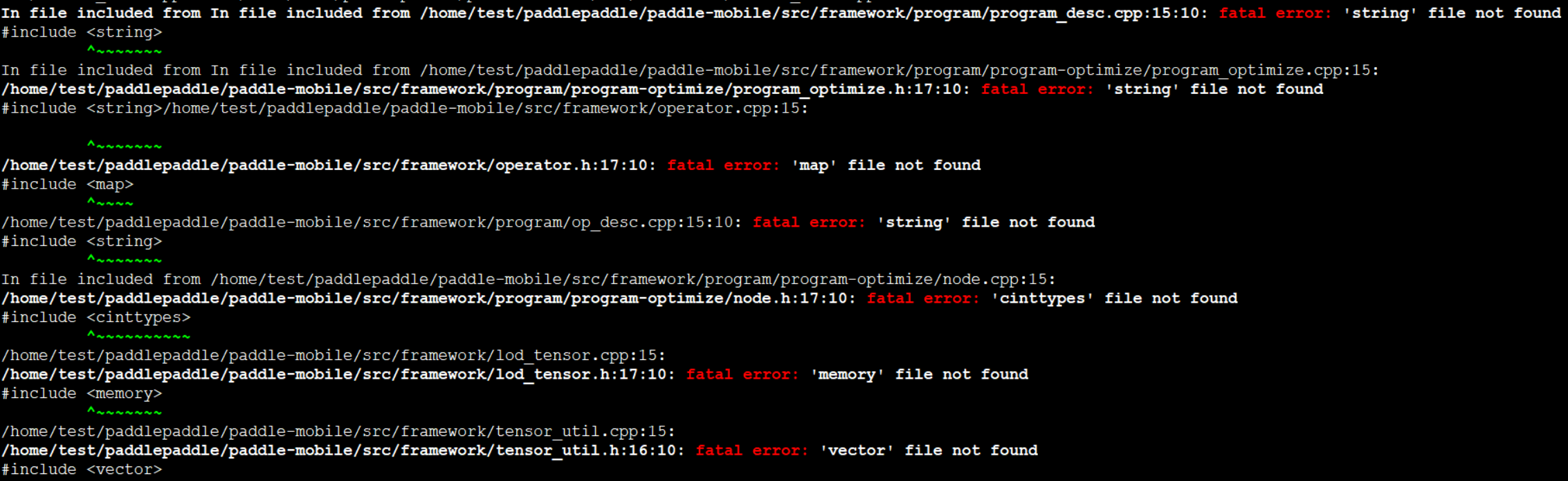 使用Linux编译android的paddle-mobile库时报错 · Issue #559 · PaddlePaddle/Paddle-Lite · GitHub