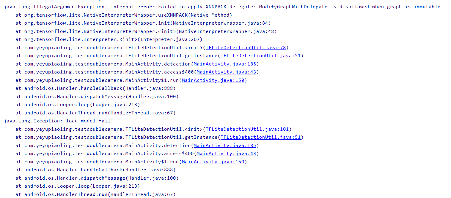 android use XNNPACK happen error · Issue #42056 · tensorflow/tensorflow · GitHub