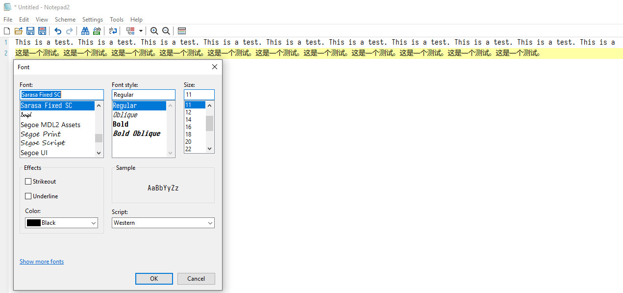 Doesn't monospaced font guarantee one full-width Chinese char equals two English chars? · Issue ...