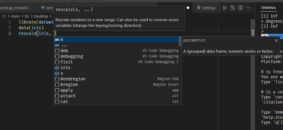 Intellisense / suggestion of arguments not depending on input · Issue #1211 · REditorSupport ...