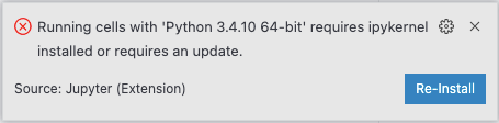 vscode-jupyter ignores kernel and interpreter settings and defaults to /bin/python3.4 · Issue ...
