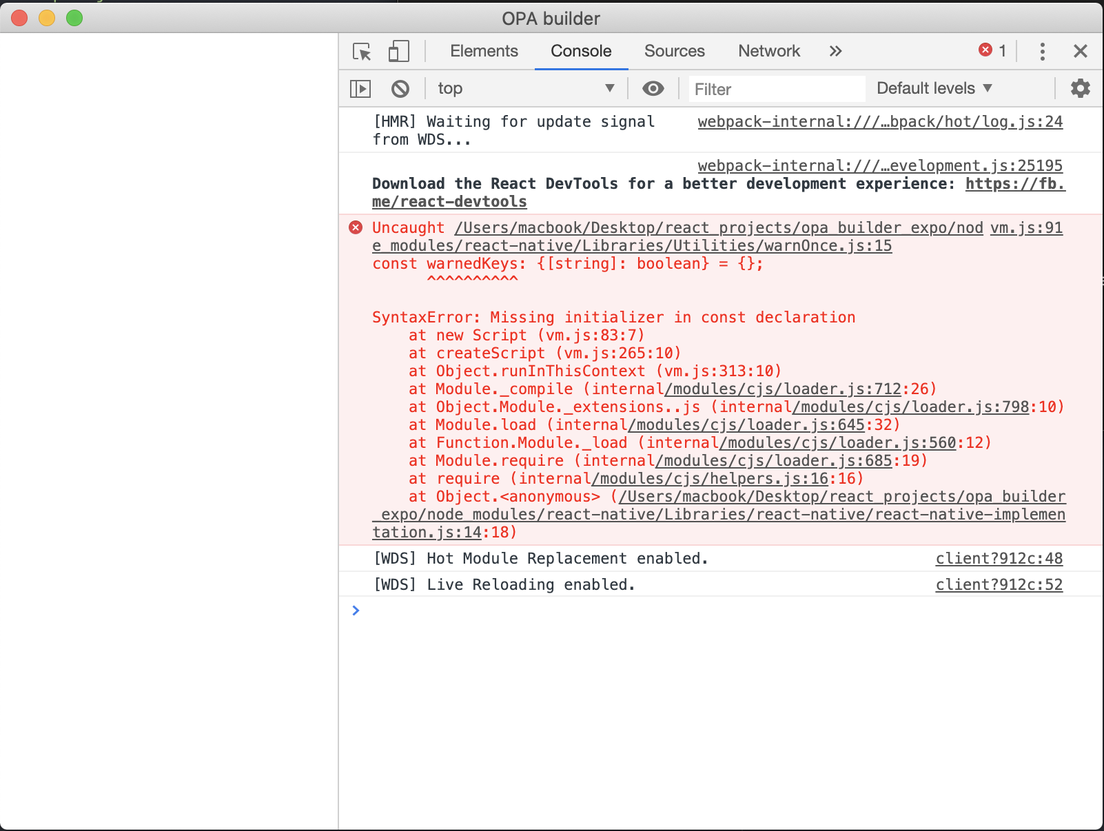 [electron] Error when start project · Issue #1743 · expo/expo-cli · GitHub
