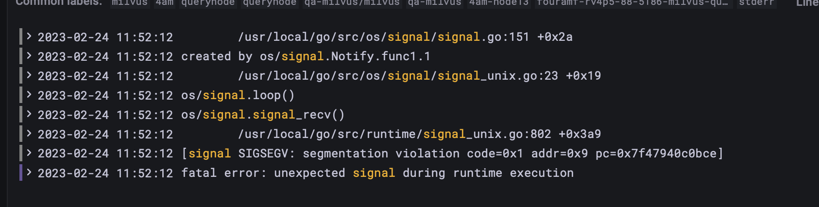 [Bug]: [benchmark][RG][replicas] After searching for a short time, queryNode panics and restarts ...