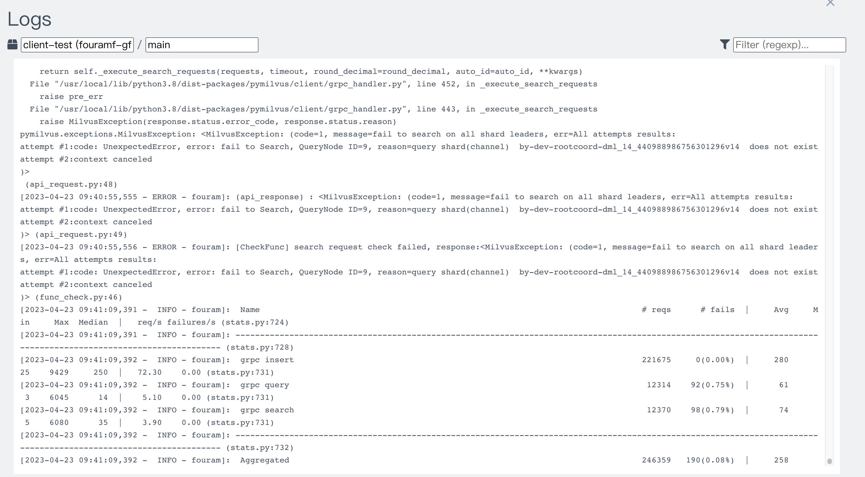 [Bug]: [benchmark][cluster] When the number of Channels is greater than ...