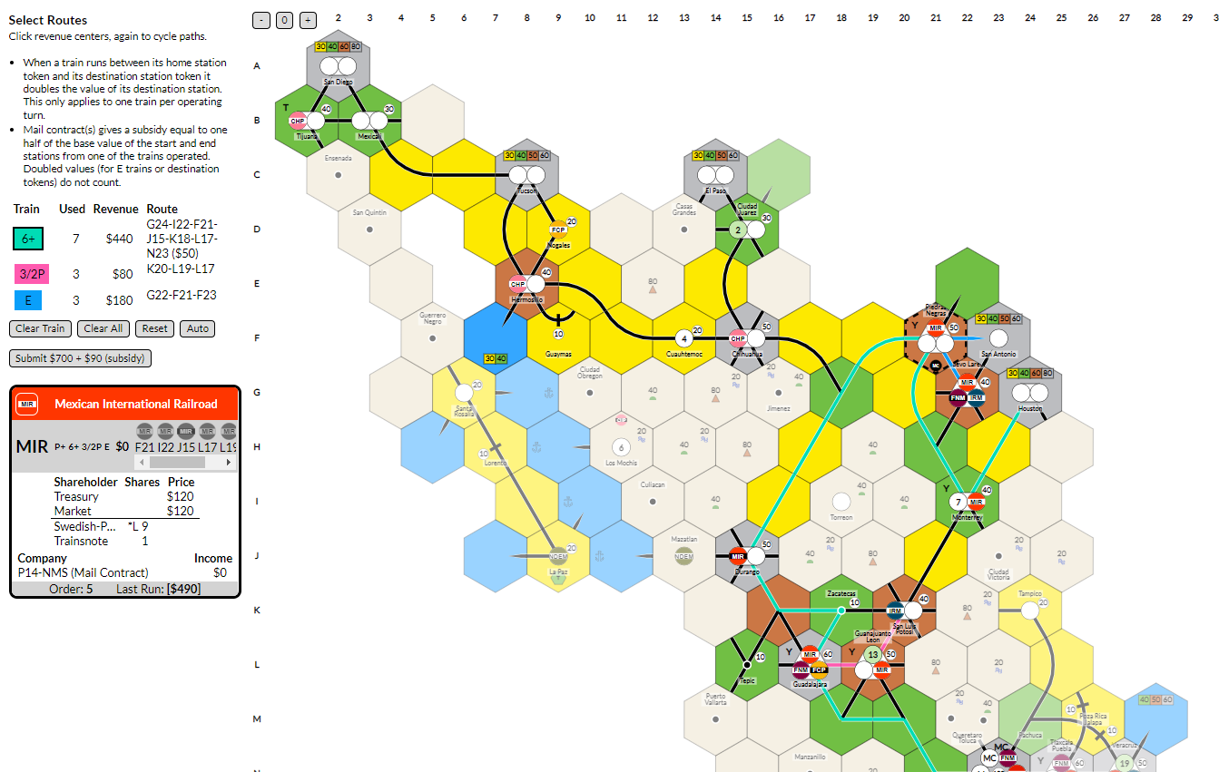 [1822 family] Autorouting does not use E train properly · Issue #7982 · tobymao/18xx · GitHub