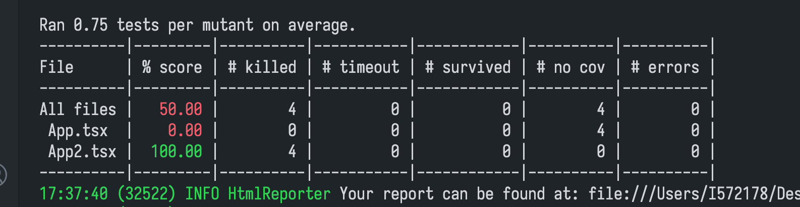 Using stryker & vitest runner & JSDOM in UI test cannot PASS dry run ...