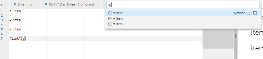 Markdown Intellisense with multiple identical labels shows non-unique anchors · Issue #108233 ...