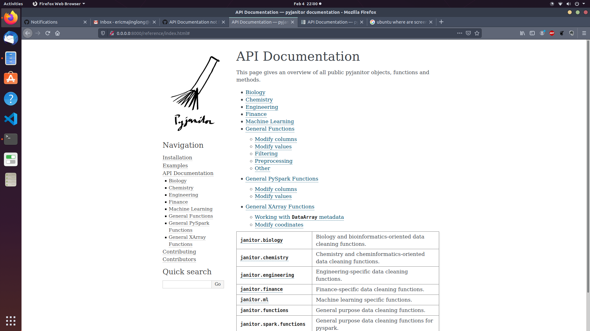 API Documentation not functioning properly · Issue #629 · pyjanitor-devs/pyjanitor · GitHub