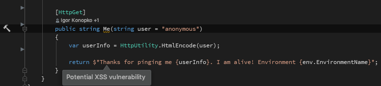 Xss Detecting Although Htmlencode Is Done Scs0029 · Issue 105 · Security Code Scan Security