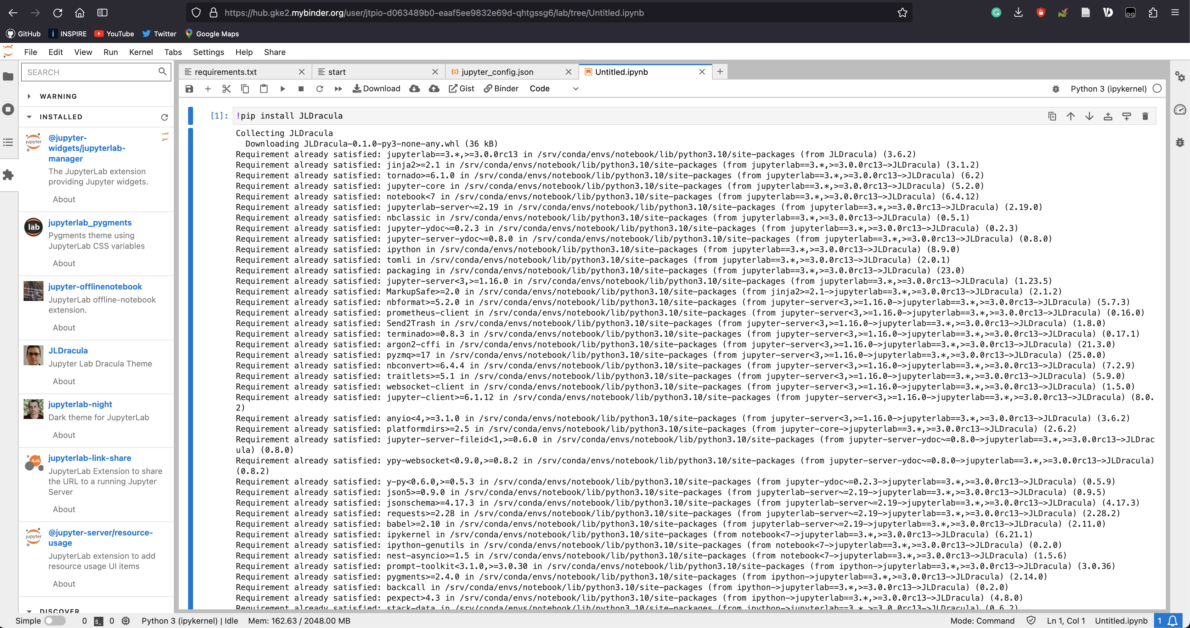 JupyterLab Status Bar does not work when change theme · Issue #13319 · jupyterlab/jupyterlab ...