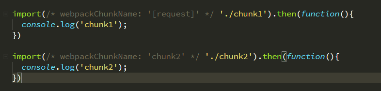 webpackChunkName[request] is not replaced with real file name · Issue #6866 · webpack/webpack ...
