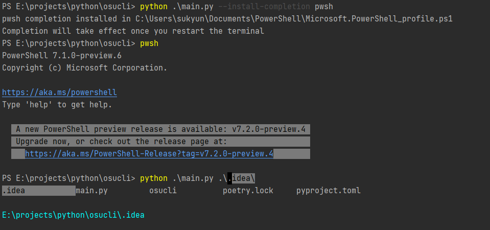 Bug Auto Completion Not Work In Pwsh · Issue 266 · Fastapityper · Github
