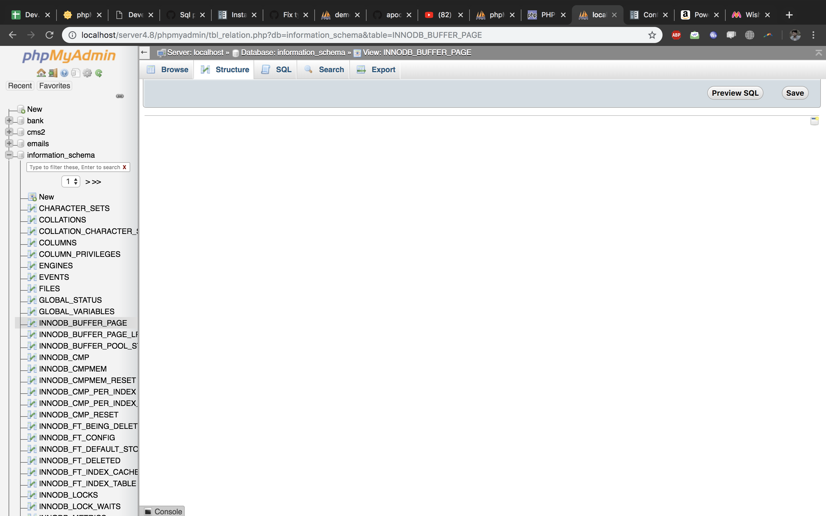 Sql preview empty modal on tbl_relation · Issue #15010 · phpmyadmin/phpmyadmin · GitHub